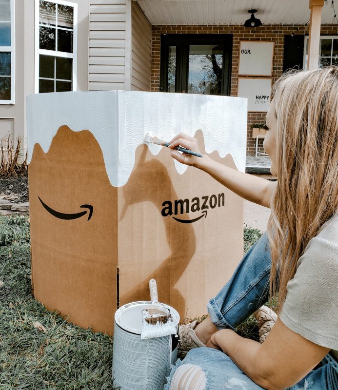How to Create Your Own Halloween Boxtume using Amazon Prime boxes ...