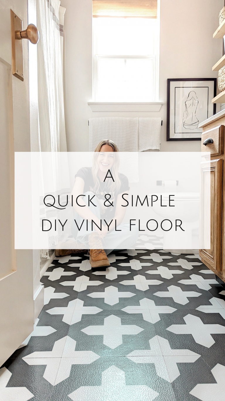 A quick & simple DIY vinyl floor - Showit Blog